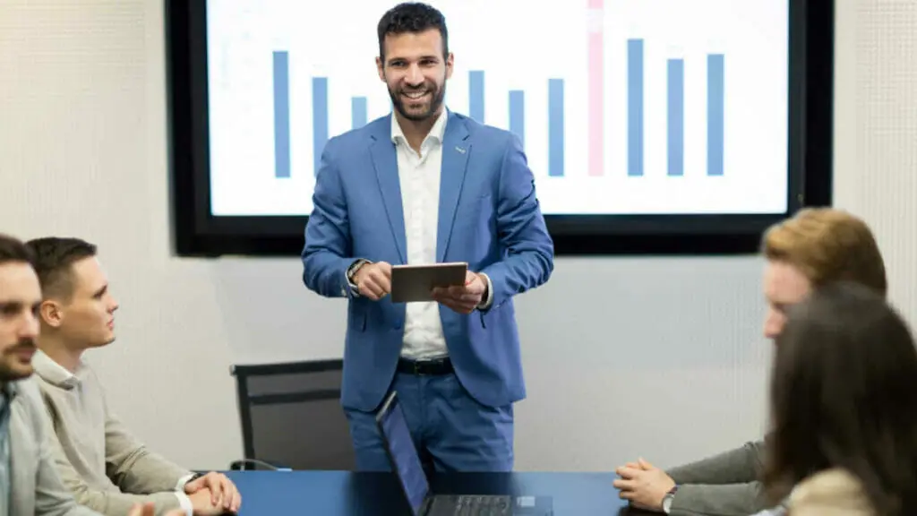 Giving Powerpoint Presentation