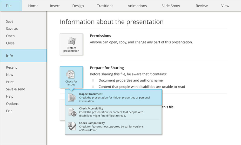 Remove PPT Notes Before Sending The Slides