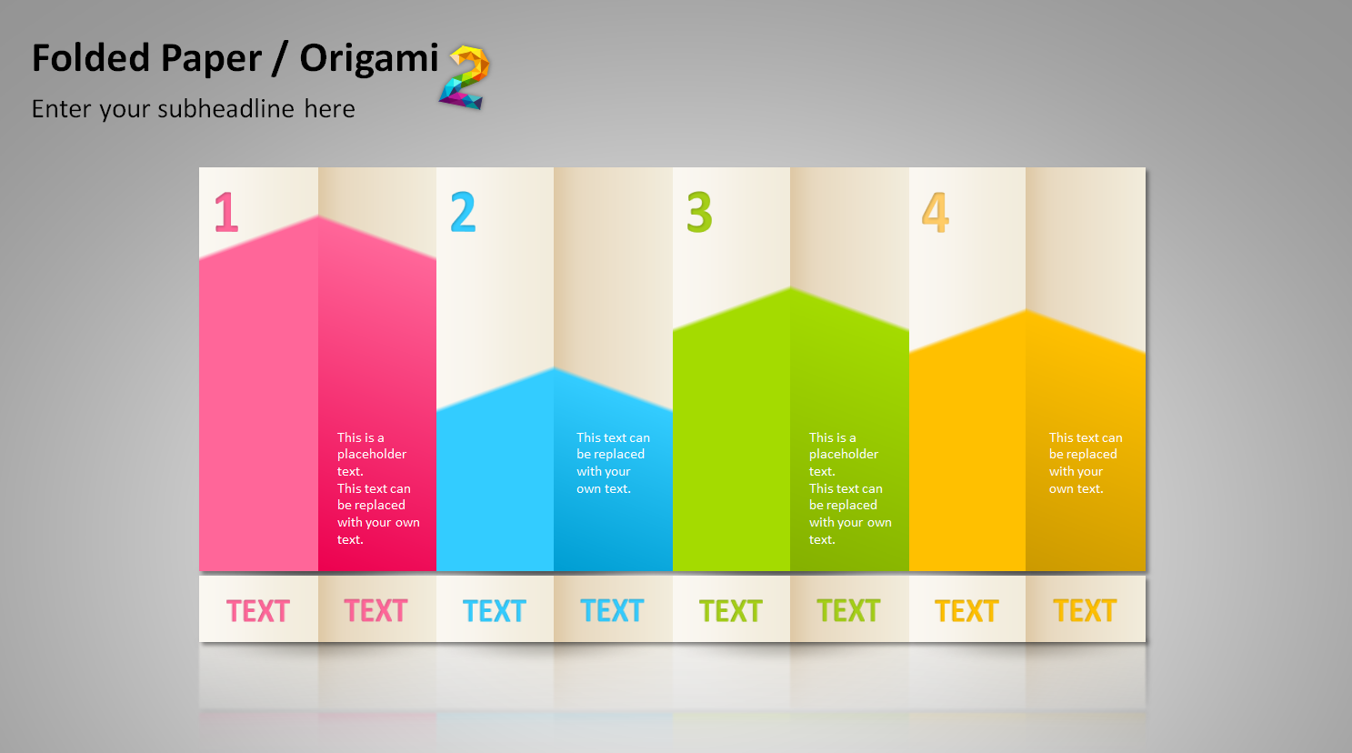 Better Presentations with PowerPoint Slides in Origami Style