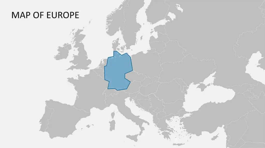 Europe Highlighted On World Map